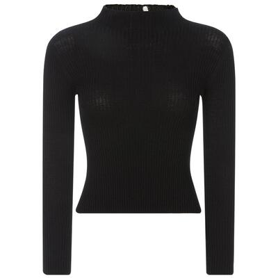 INSPIRE黑色半高领打底针织衫
