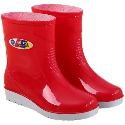 回力雨鞋女士时尚外穿防滑雨靴