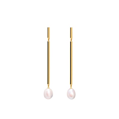 pearlona巴洛克风新款珍珠耳环