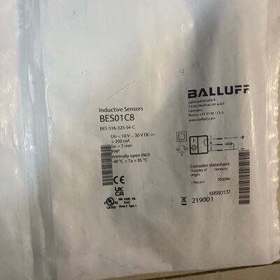 询价-巴鲁夫BALLUFF接近开关，型号BES01C8，德国正