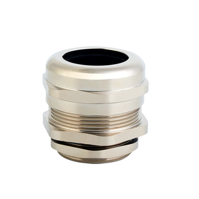 金属防水接头黄铜镀镍锁紧