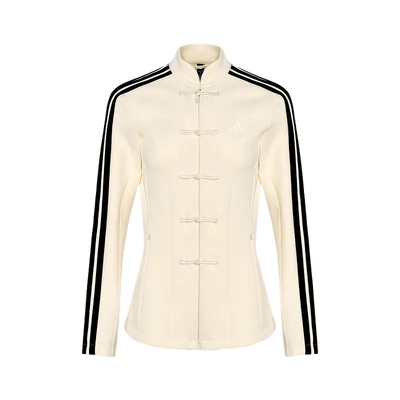 阿迪达斯三条纹新中式修身夹克Spacer Slim春针织衫外套HY2129