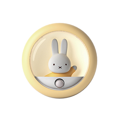 miffy米菲智能人体感应灯led小夜灯卧室睡眠灯过道宿舍床头氛围灯