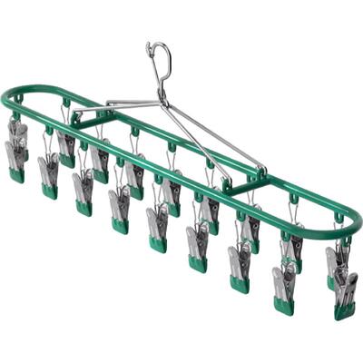 家用阳台护栏晾晒神器袜夹不锈钢多夹子学生宿舍多功能防风袜子架