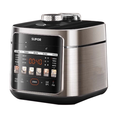 苏泊尔鲜呼吸电压力锅0涂层内胆快排5L上蒸下煮家用多功能电饭煲