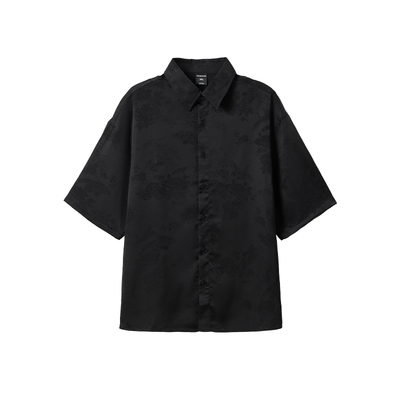 GEEEKPANDA加肥加大男装短袖衬衫