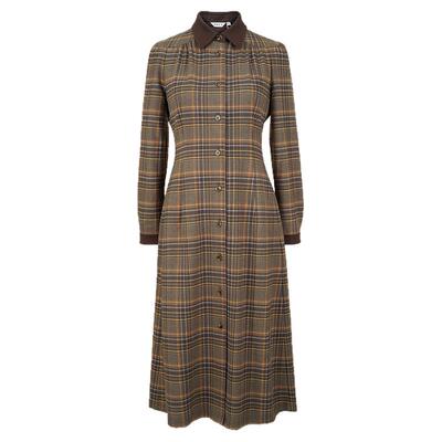 JANANNO简爱诺格纹连衣裙