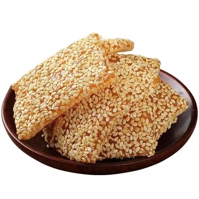 柏寿园芝麻软糖老式糕点白芝麻牛皮糖手工芝麻糖芝麻软片休闲零食