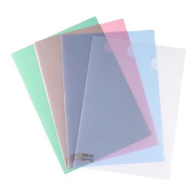 齐心L型单片夹a4透明文件套e310