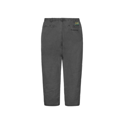 重水洗卡其色宽松休闲长裤工装