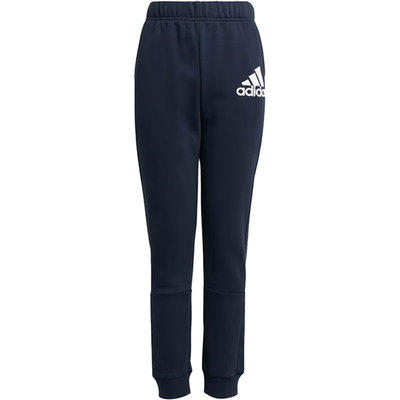 Adidas/阿迪达斯正品2025大童针织logo印花经典运动束脚裤H07735