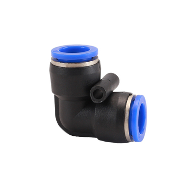 左圆右方PU气管快插弯头