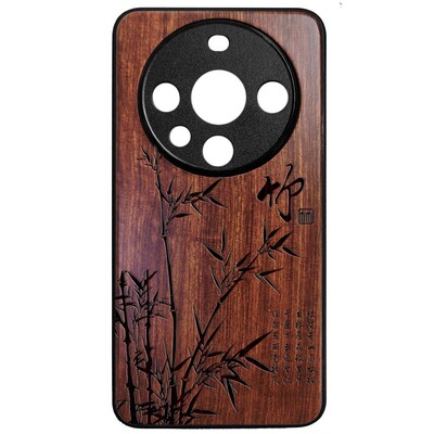 可定制花梨木雕刻荣耀手机壳