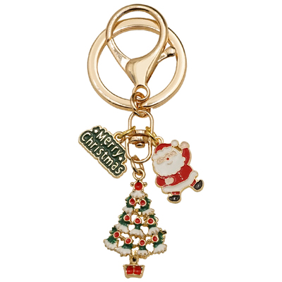 Keepsmiling卡通圣诞节钥匙扣
