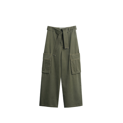 MOMENTPLAY棉质工装长裤