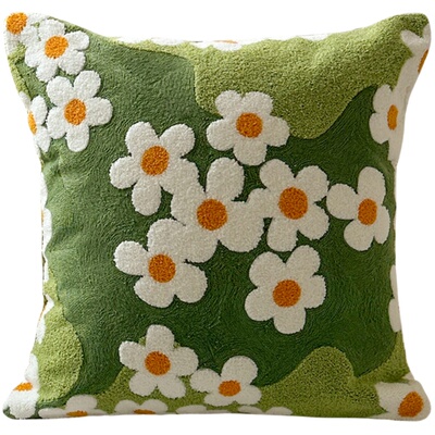 样板间绿色系靠枕抱枕套不含芯