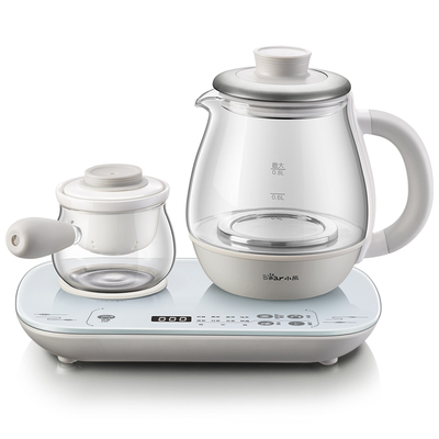 小熊煮茶器喷淋玻璃蒸汽普