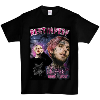 2022说唱饶舌印花做旧体恤