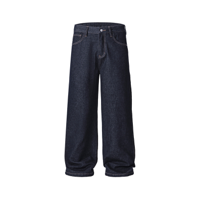 追素TS休闲宽松水洗原牛牛仔裤潮