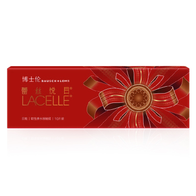 [花色上新]博士伦美瞳日抛婚礼隐形近视眼镜蕾丝悦目官方旗舰正品