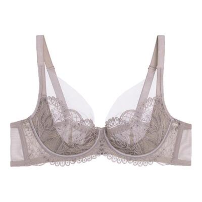 爱慕罗马秘境内衣女4/4性感蕾丝薄杯大胸显小文胸AM13B471