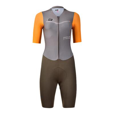 CRST女款竞技撞色连体骑行服