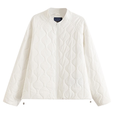 PLUS CRASH冬季葫芦花中山立领轻盈简约休闲保暖男女同款棉服外套