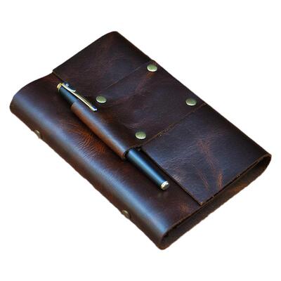 复古旅行A5A6活页商务牛皮日记本