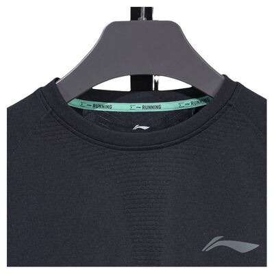 李宁卫衣男款2024冬季新款针织圆领长袖跑步休闲运动上衣ATLU047