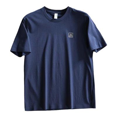 5A液氨棉休闲百搭纯色圆领T恤