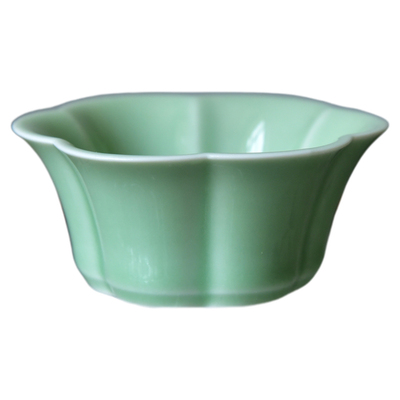 涵青堂龙泉窑青瓷四叶草小碟子