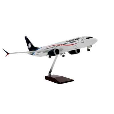 带灯升级版波音737MAX飞机模型