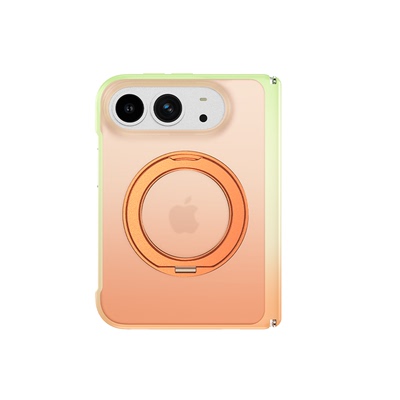 wlons维洛仕适用iphoneDuo手机壳duo支架壳渐变肤感磨砂苹果duo保护套高端磁吸阔折叠防摔磁吸中轴男女幻彩壳