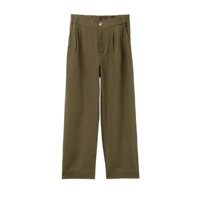 CALZEDONIA卡泽意袜26春夏新海边度假舒适亚麻阔腿沙滩裤0BDP191