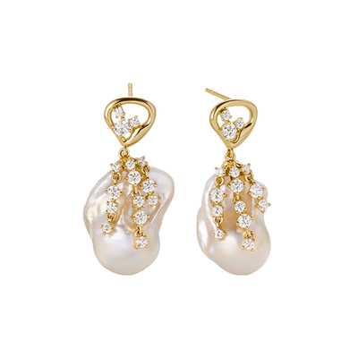 Amber Lollipop巴洛克珍珠耳环2026新款爆款高级感独特漂亮耳饰女