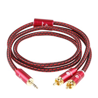 JIB3.5转双莲花RCA头音频线