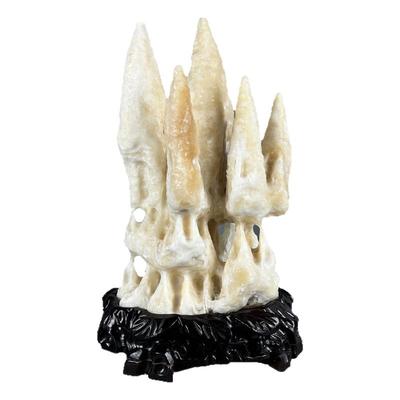 天然钟乳石奇石原石头矿物结晶体家居客厅玄关办公室风水装饰摆件