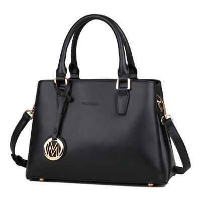 稻草人大容量带挂饰手提包