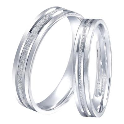 周生生pt950铂金戒指白金对戒