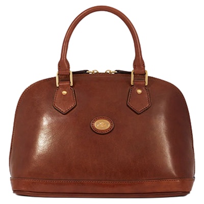 The Bridge/桥牌 STODO系列女士优雅复古手工牛皮贝壳包