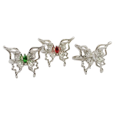 时尚百搭大蝴蝶不掉色戒指