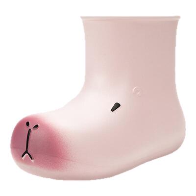 chikoku可爱卡皮巴拉短款雨靴女