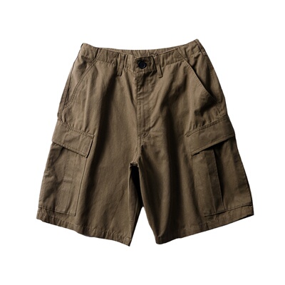 硬朗痞帅夏季男士复古工装五分裤