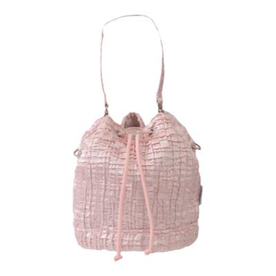 CGS辣妹粉色水桶包手提包挎包