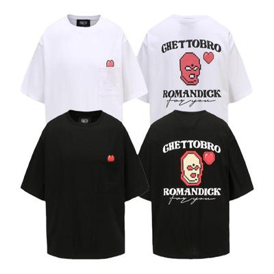 罗曼迪克趣味恶搞爱心口袋短袖