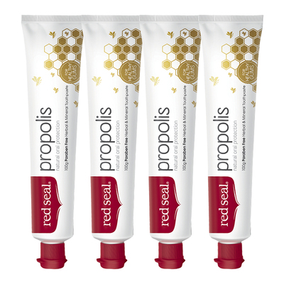 红印清洁无氟蜂胶烟民儿童牙膏