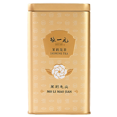 张一元茉莉花茶叶毛尖金罐伴手礼