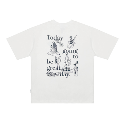 国风大印花神仙古人短袖