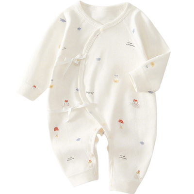 新生婴儿儿衣服a类纯棉春秋款52码初生宝宝连体衣贴身无骨和尚服