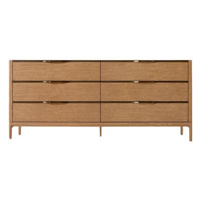 RH PADUA美式乡村复古实木6斗柜客厅餐柜储物柜子设计师款靠墙柜